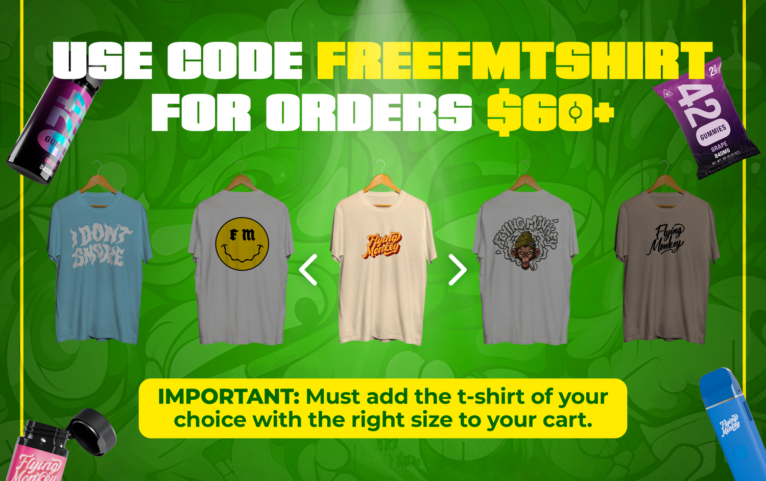 Flying Monkey | Premium Delta 8 THC, Delta 10, HHC, THCP, and More